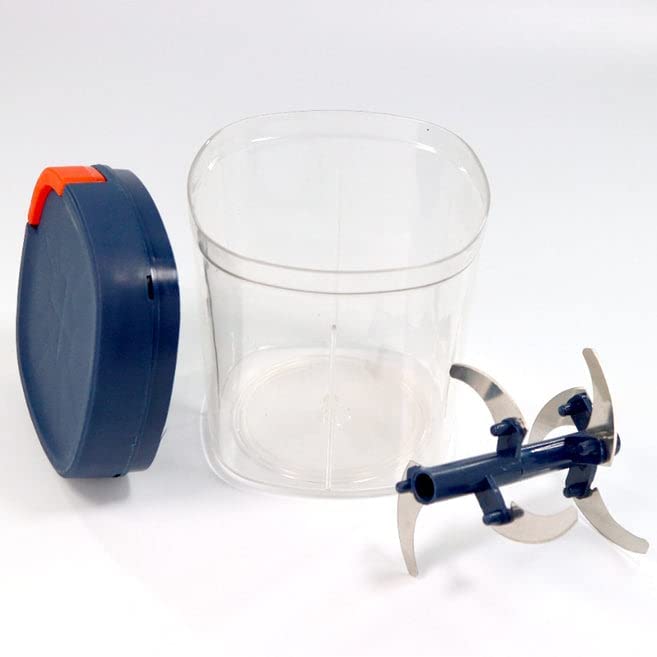 VIEWIDE Plastic Handy Chopper 1100ml Kitchen Chopper with 6 Blades and ...