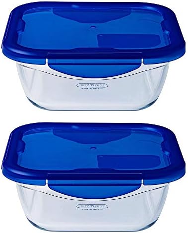 Pyrex Easy Wash Cook & Go Square Container with Lid Large 0.8 Litre ...