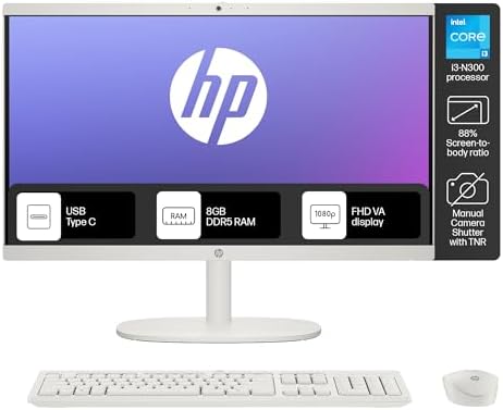 HP All-in-One, 12th Gen Intel Core i5-1235U (8GB RAM,512GB) Anti Glare ...
