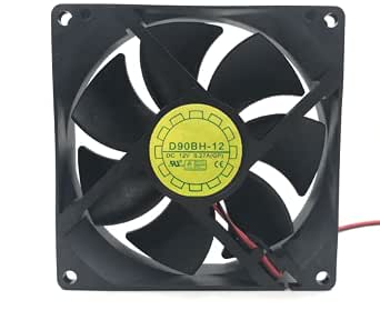 Amazon.com: for D90BH-12 12V 0.27A 90X90X25MM 2-Wire Cooling Fan ...