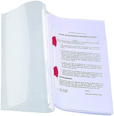 NSSP™ Transparent File Folder Case, A4 Size Presentation File/Report ...
