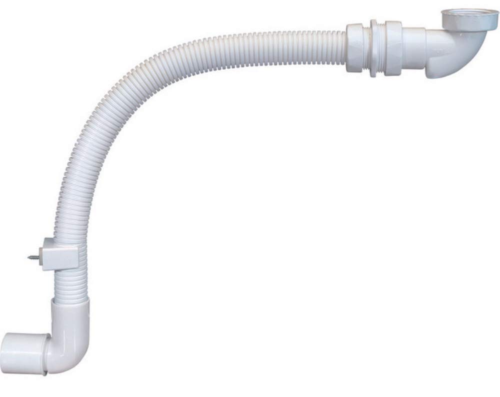 Siphon Set Raumsparsiphon mit flexiblem Ablaufschlauch : Amazon.de ...