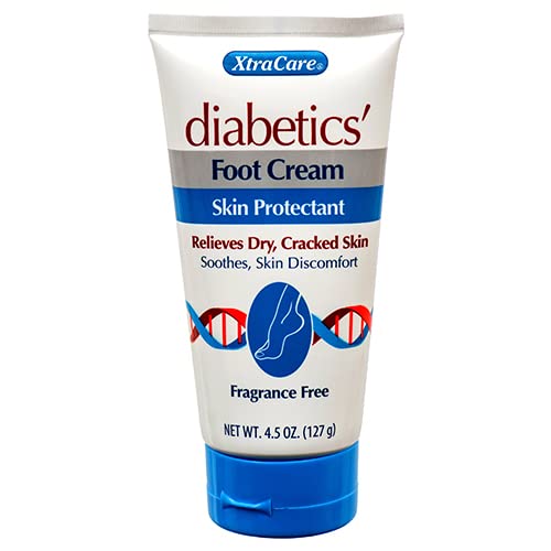 Amazon.com : XtraCare Diabetics Foot Cream Skin Protectant 4.5oz ...
