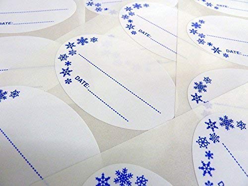 Buy 75x50mm Oval Self-Stick Deep Freeze, Freezer Labels, Stickers for ...