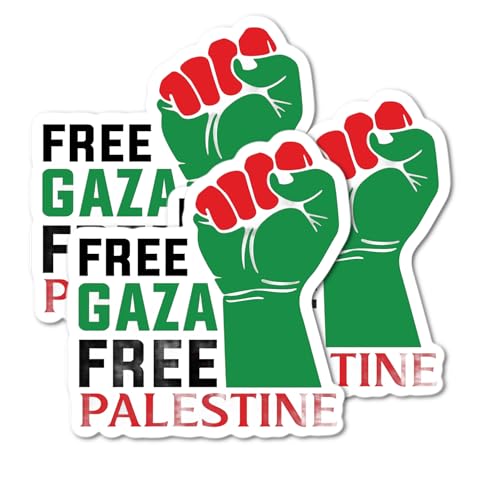 Amazon.com: Set of 3 Free Gaza Free Palestine Hand Laptop Sticker Decal ...
