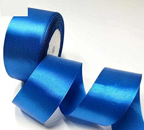 Skylofts 100m Blue Plastic Ribbon Roll for Decoration & Packing Florist ...