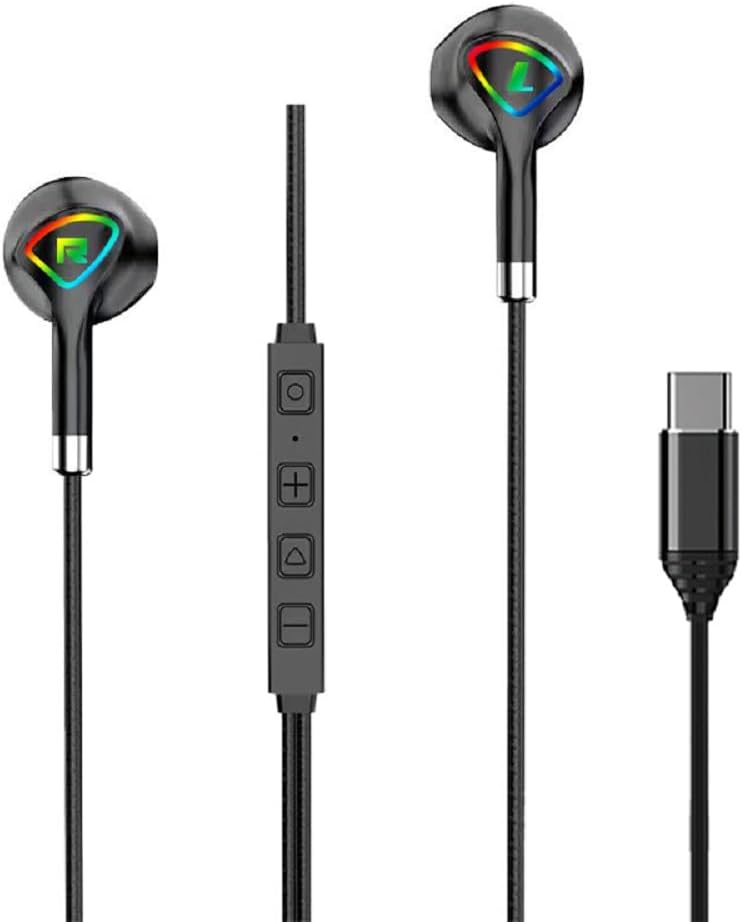 Amazon.com: OECLAL 2 Pack USB C Headphone for Samsung S23 FE S22 S21 ...