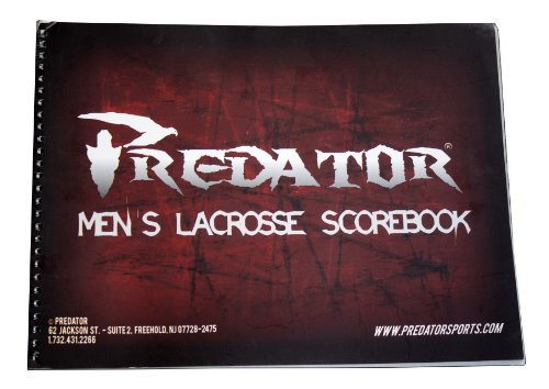 Snapklik.com : Predator Sports Official Lacrosse Score Sheet Scorebook