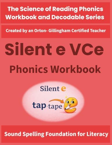 Silent E Phonics Workbook: Magic E Long Vowel VCe Words Practice (a_e i ...