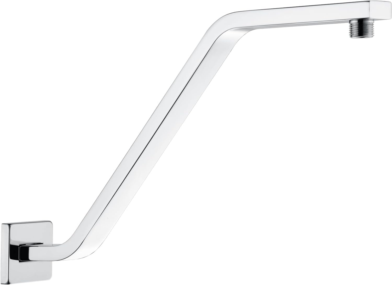 Square Shower Head Extension Arm with Flange 16.5 Inch Extra Long S ...