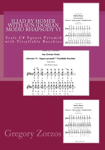 Iliad by Homer with Sun (Dorian Mode) Rhapsody VI: Scale C# Square ...