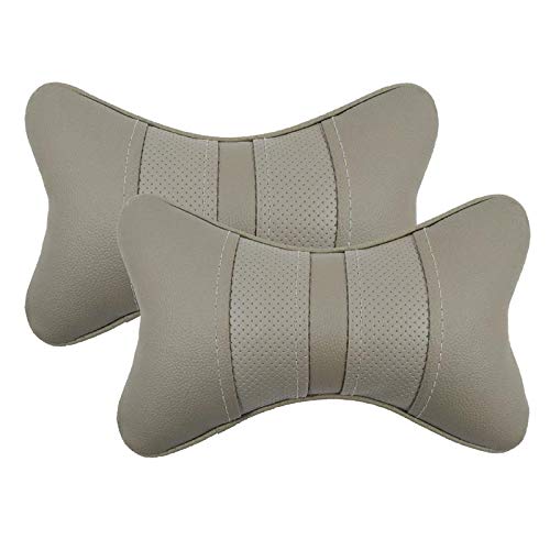 Infinity Fox Sporty Neckrest Cushion Neck Pillow for Skoda Rapid, Grey ...