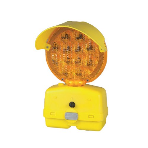 Barricade Light, Type B, High Intensity Amber Lens Uses 1 6V Battery ...