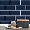 neukids 27PCS Navy Kitchen Tile Stickers, Metro Tile Blue backsplash ...