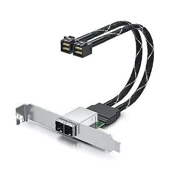 Amazon.com: 10Gtek MiniSAS HD Dual-Channel Extender Cable, SFF-8643 to ...