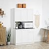 HOMCOM Kitchen Pantry Storage Cabinet, Kitchen Buffet Hutch with ...