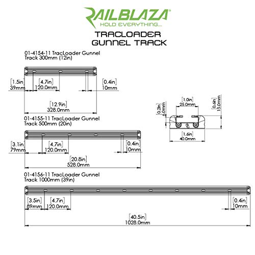Snapklik.com : RAILBLAZA Aluminum Boat Gunnel Track Rail System (20 In ...