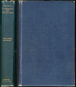 Phases of Thought and Critism: Azarias, Brother: Amazon.com: Books
