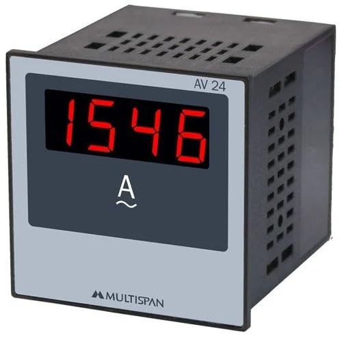 Multispan AV-24 Single Phase AC Digital Ampere Meter 72 x 72 x 35 (Ct ...