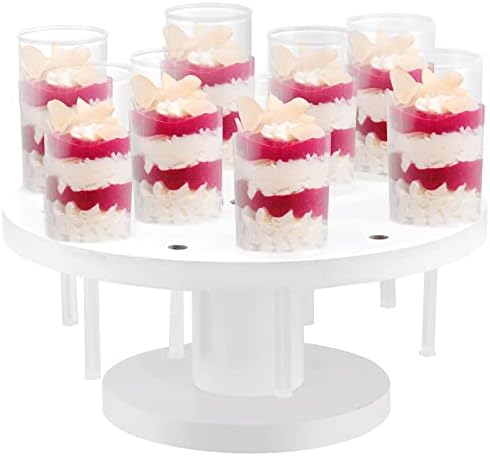 Amazon.com: Wooden Push Pop Cake Stand 16 Holes White Cake Display ...