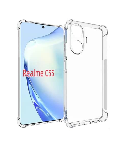 Newlike Realme C55, [Bumper] Exclusive - Transparent Back Cover Clear ...