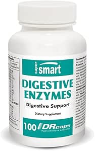 Amazon.com: Supersmart - Digestive Enzymes - with Protease, Bromelain, Amylase - Bloating & Gas ...