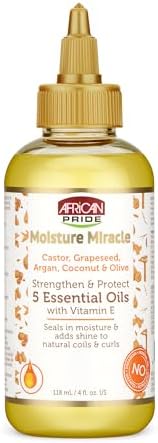Amazon.com: African Pride Moisture Miracle 5 Essential Hair Oils with ...