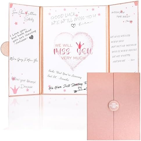 Amazon.com: Viogtmca Farewell Guest Book Alternative Well Miss You ...