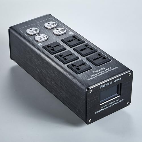 Amazon.com: Pailvens AC Power Filter Power Conditioner, 8 Ways Power ...