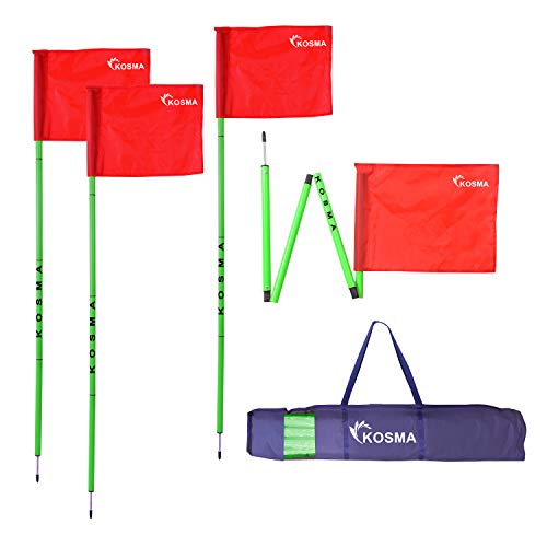 Kosma Set of 4PC Collapsible Corner Flag |Foldable Football Training ...