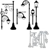 Amazon.com: 6pcs Street Lamp Metal Die Cuts,Merry Christmas Street Lamp ...