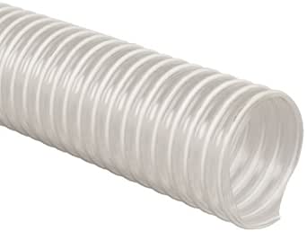 Flx-Thane HD Polyurethane Duct Hose, Clear, 2.5" ID, 0.035" Wall, 25 ...