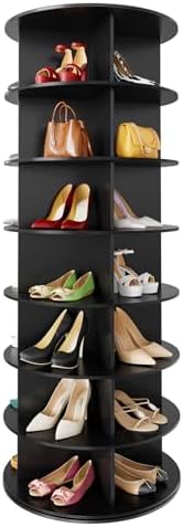 Amazon.com: SpaceAid 7 Tier Rotating Shoe Rack Tower, Spinning Shoe ...
