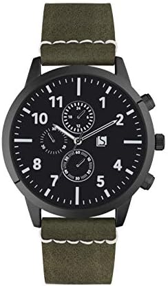 Spirit Mens Analogue Classic Quartz Watch with PU Strap ASPG17 : Amazon ...