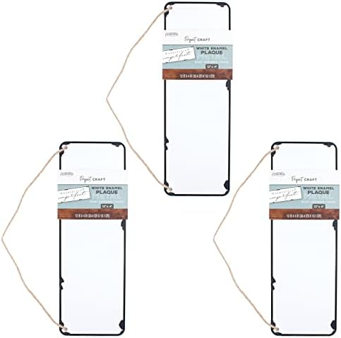 Amazon.com: ArtSkills Rustic Blank Metal Signs 12” x 4”, Create ...