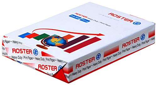 ROSTER HEAVY DUTY / PRINT PAPER A4 X 500, 75 GSM : Amazon.in: Office ...