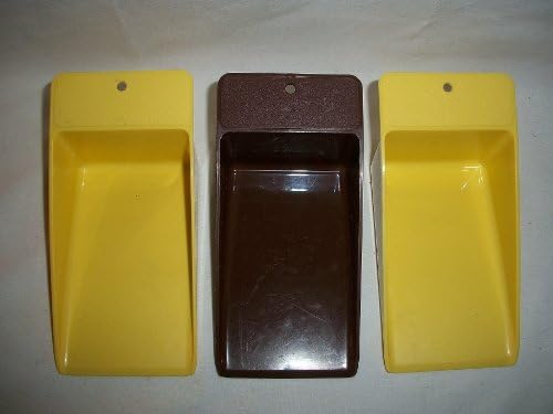 Amazon.com: Vtg SET 3 Tupperware Yellow & Brown Sugar Flour Canister Scoops
