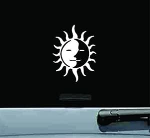 Amazon.com: JS Artworks Sun and Moon Sign Vinyl Decal Sticker : Automotive