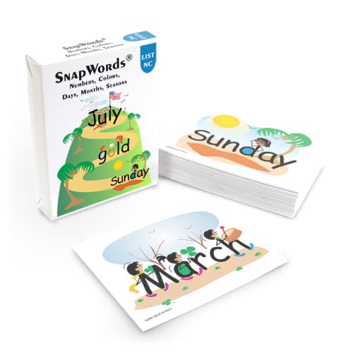 Amazon.com: SnapWords® Numbers, Colors, Days, Months, Seasons Teaching ...