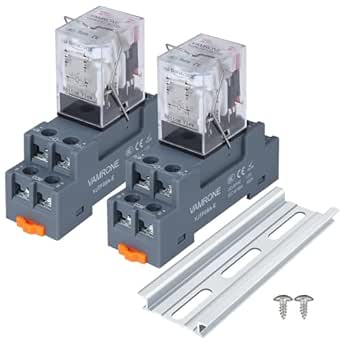 Electromagnetic Power Relay 8 Pole Relay Coil 10 Amp 110V/120V AC with ...