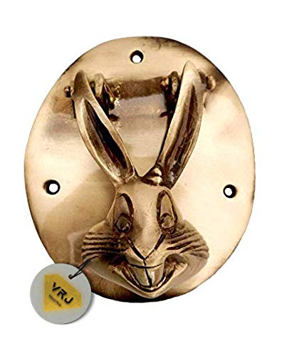VRJ METAL HUB Rabbit Design Antique Brass Door Knocker : Amazon.in ...