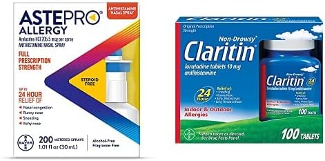 Amazon.com: Astepro AsteproAllergy+ Claritin Allergy MedicineBundle ...