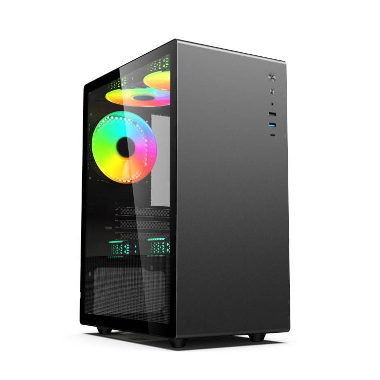 iONZ KZ-35V Zenith - PC Gaming/Office Case - Mini Tower Micro ATX ...