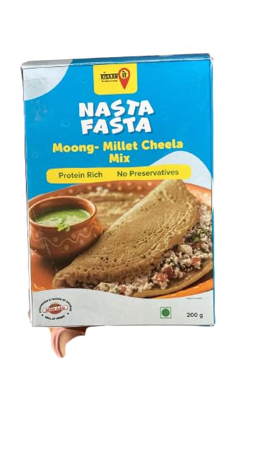 Kisaansay P- Moong Dal Chilla mix 200gm : Amazon.in: Grocery & Gourmet ...