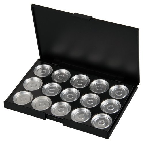 Amazon.com : Makeup Empty 15 pcs Aluminum Eyeshadow Pans with Palette ...