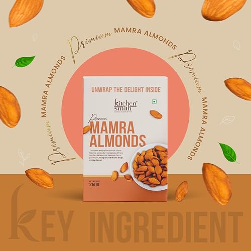 KitchenSmith Mamra Almonds - Pack of 3 (250gm Each) | High In ...