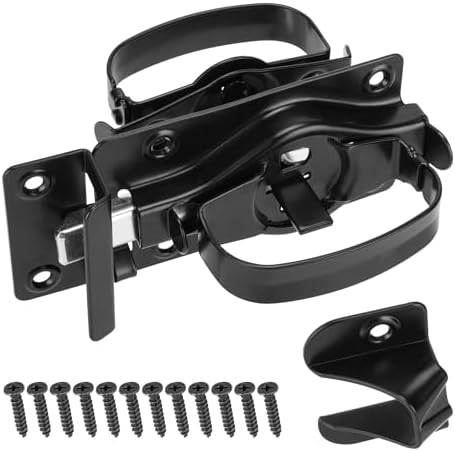 Amazon.com: GH Gate Latch complete outdoor gate latch for Wooden Gates ...