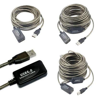 15m USB 2.0 Active Extension Cable - M/F - 15 Meter USB 2.0 Repeater ...