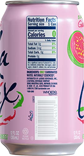 Snapklik.com : LaCroix Sparkling Water, Guava Sao Paulo, 12 Fl Oz