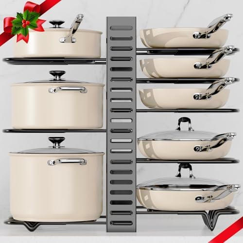 Amazon.com: XPIY Pots and Pans Organizer under Cabinet, Cutting Board ...